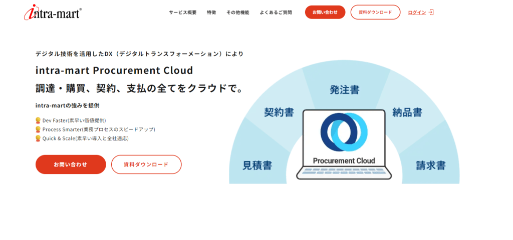 intra-mart Procurement Cloud(旧Pro-Sign)の購買管理システム、口コミ評判から導入料金まで深掘り紹介 | 集客・広告戦略メディア「キャククル」